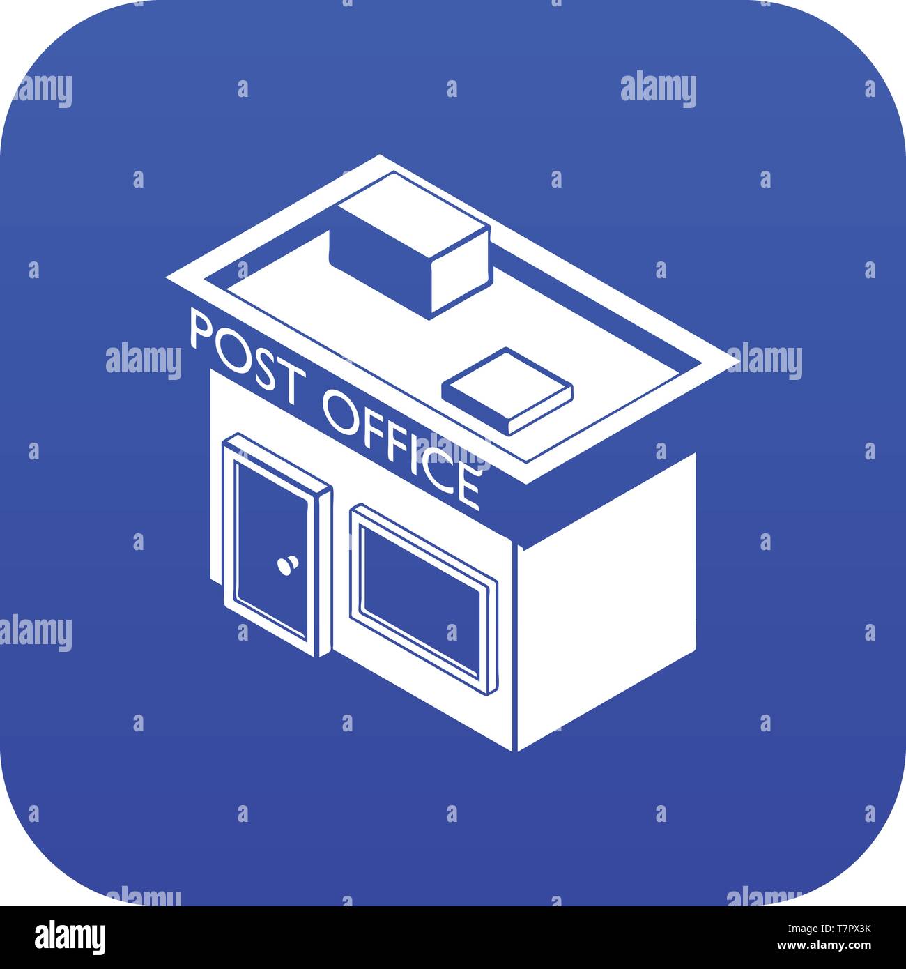 Post office icon blue vector Stock Vector Image & Art - Alamy