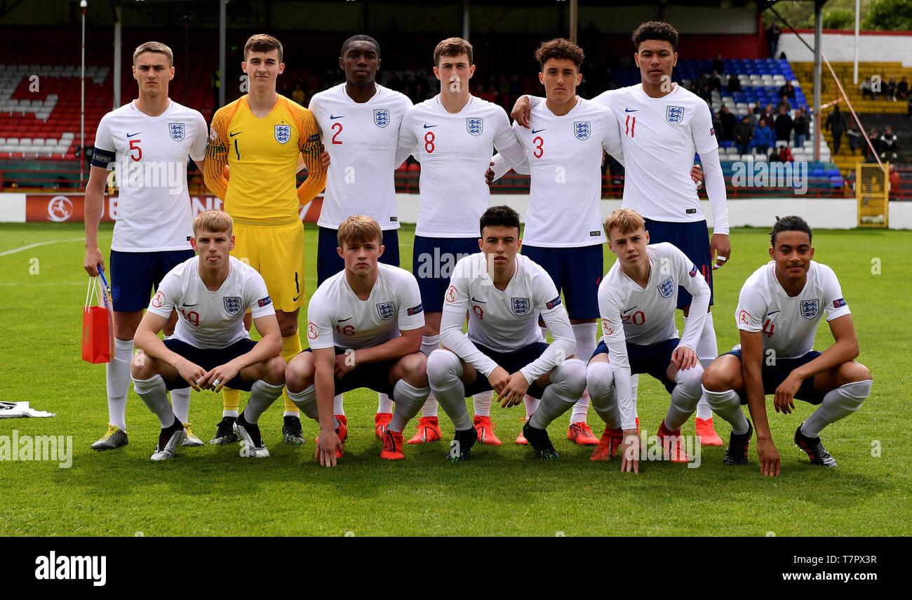 The England team ahead of the 2019 UEFA European Under-17 Championship ...