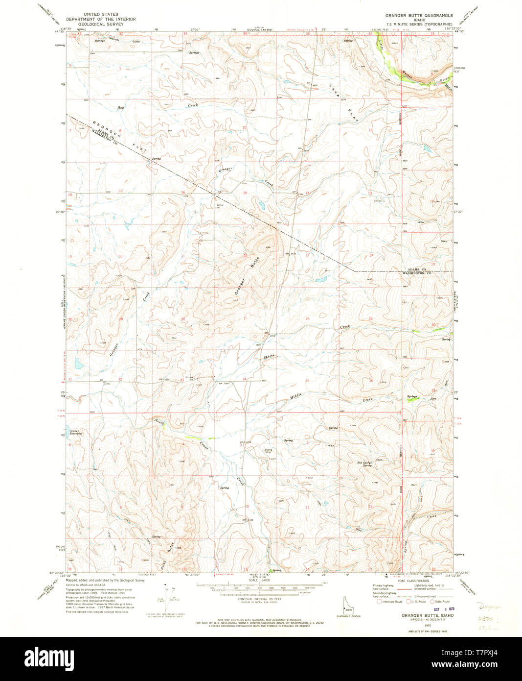 Map of granger hi-res stock photography and images - Alamy