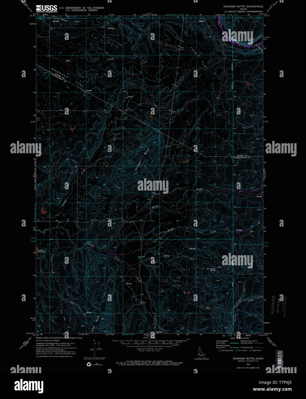 Map of granger hi-res stock photography and images - Alamy