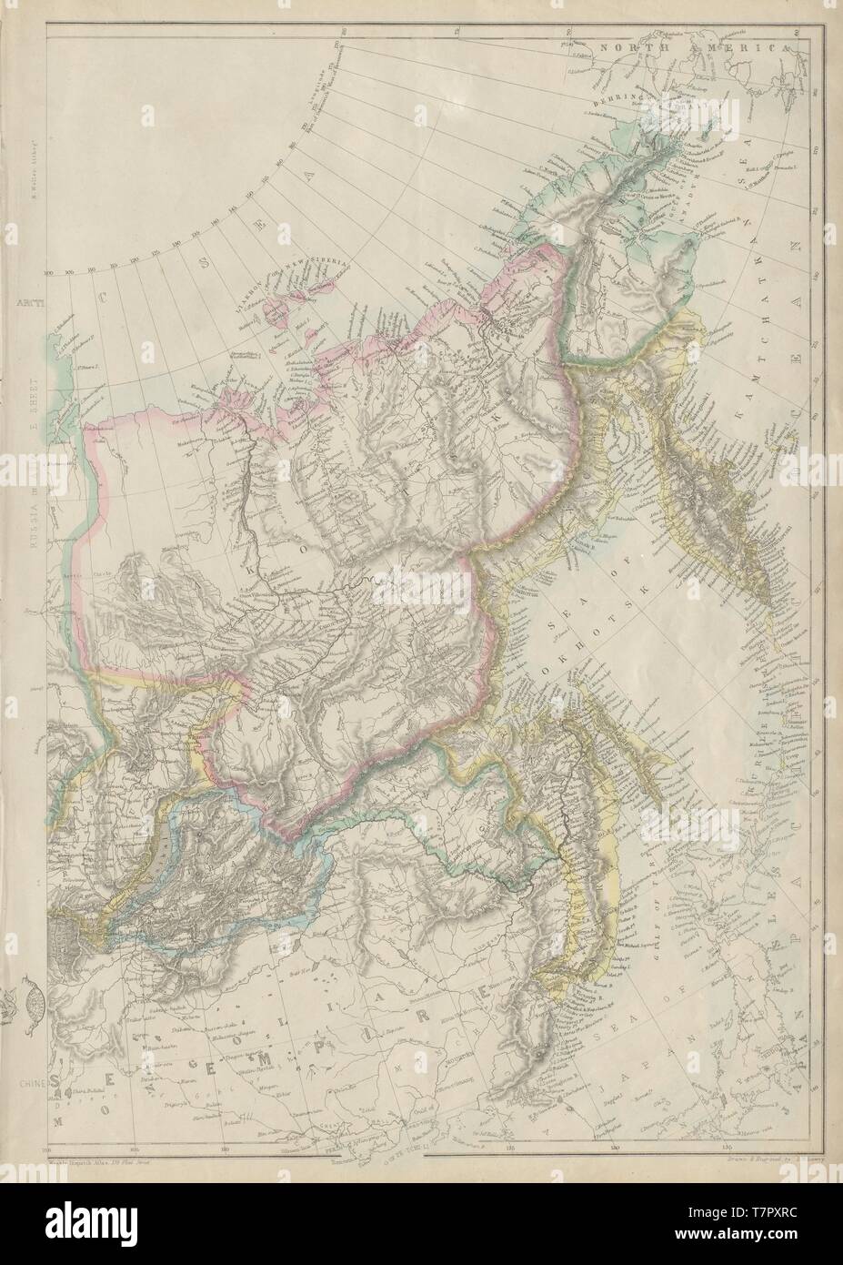 RUSSIA IN ASIA. Far East sheet. Yakutsk Kamchatka Vladiviostok. LOWRY ...