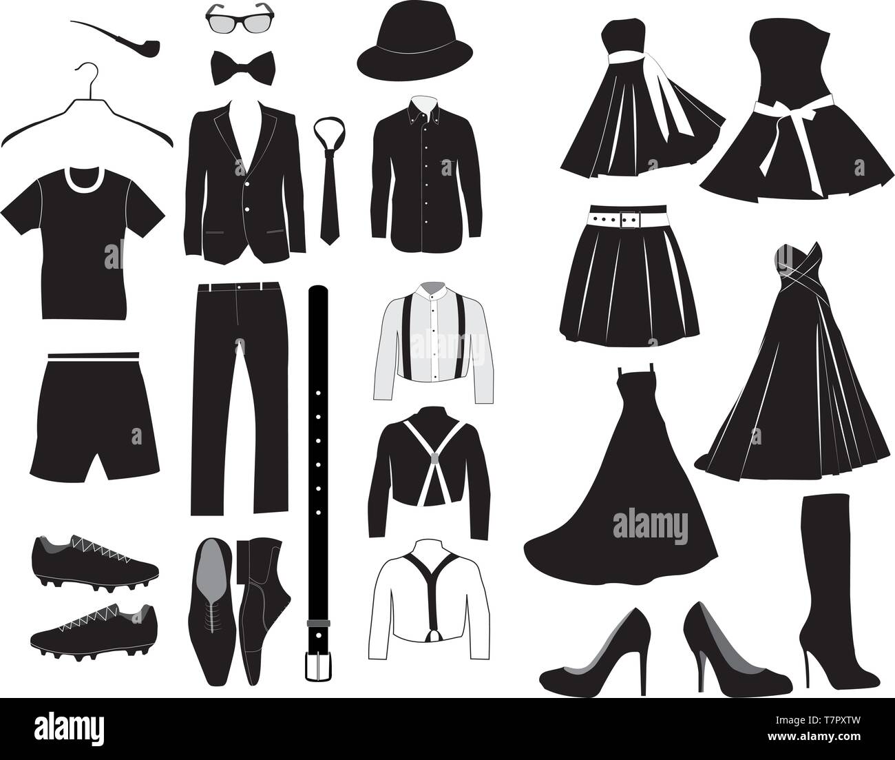 Mini skirt boots Stock Vector Images - Alamy