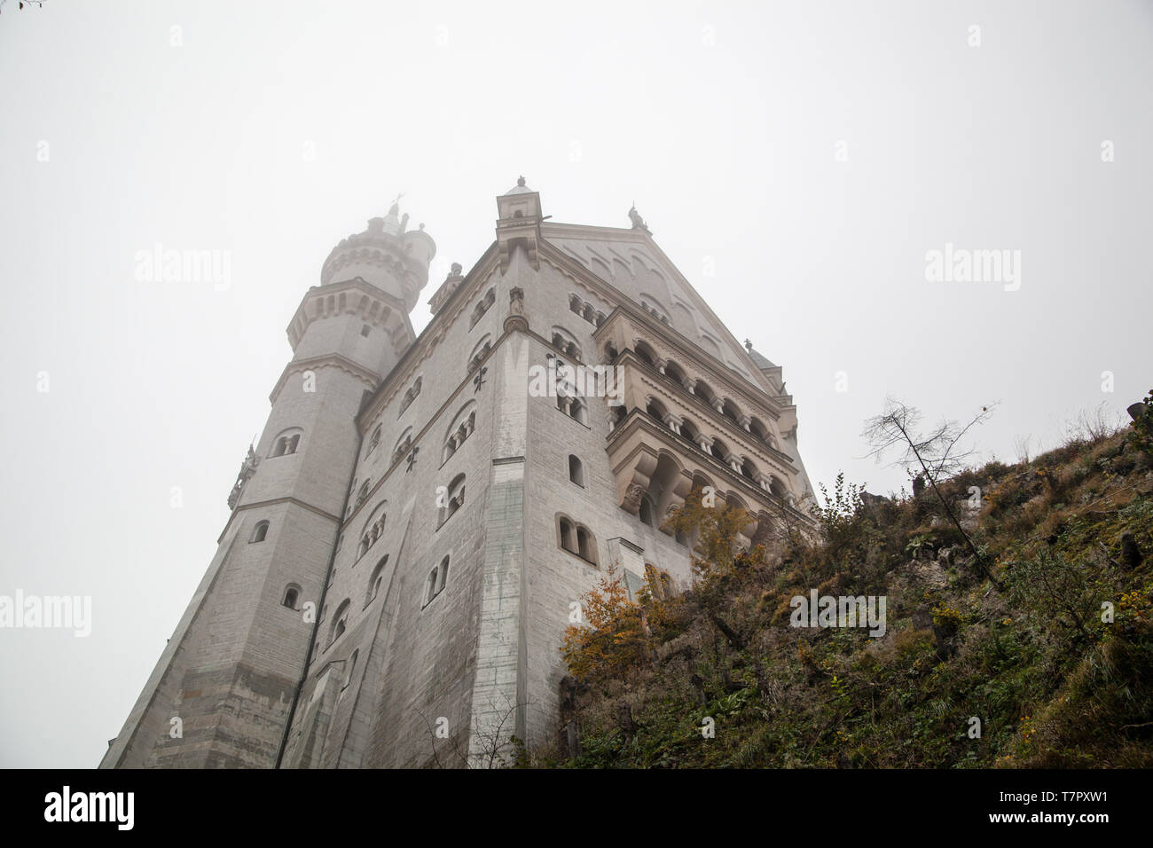 View of neuschwanstein castle from below hi-res stock photography and ...