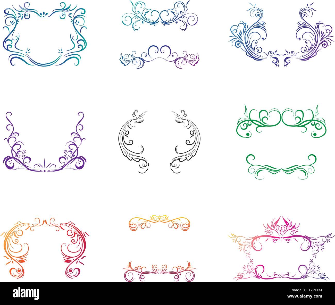 vector decorative elements Stock Vector Image & Art - Alamy