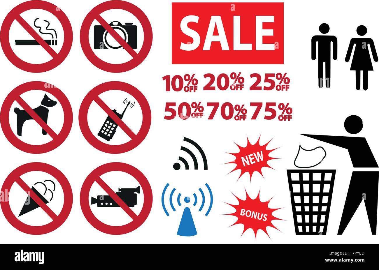 Prohibitive vector vectors hi-res stock photography and images - Alamy