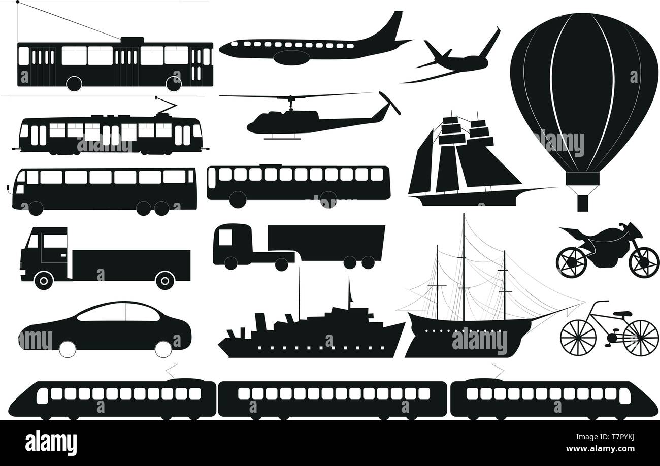 Transport vector icons Stock Vector Image & Art - Alamy