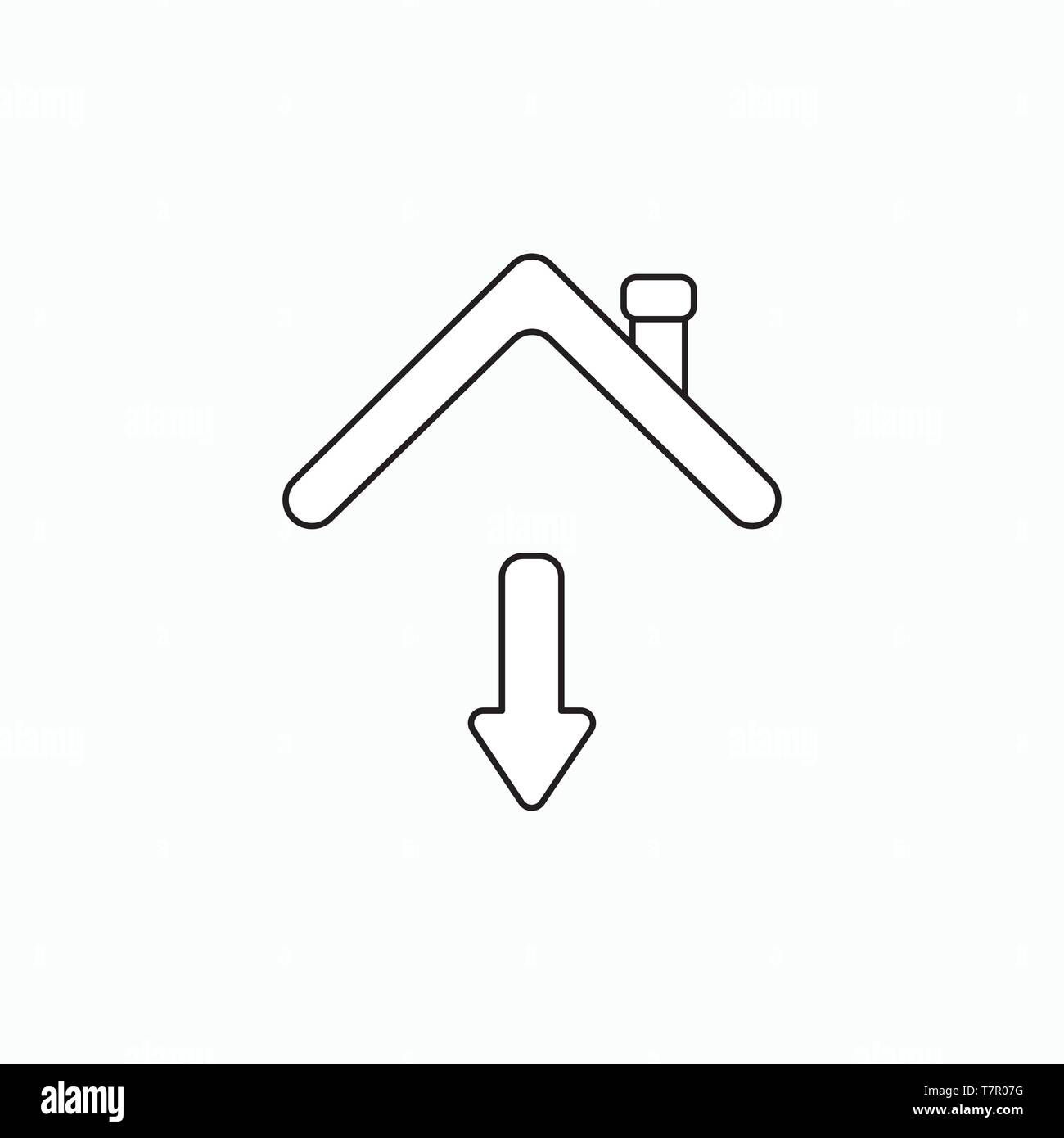 Upside Down House Symbol