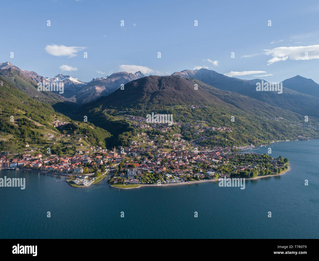 Lake of Como, city of Domaso Stock Photo - Alamy