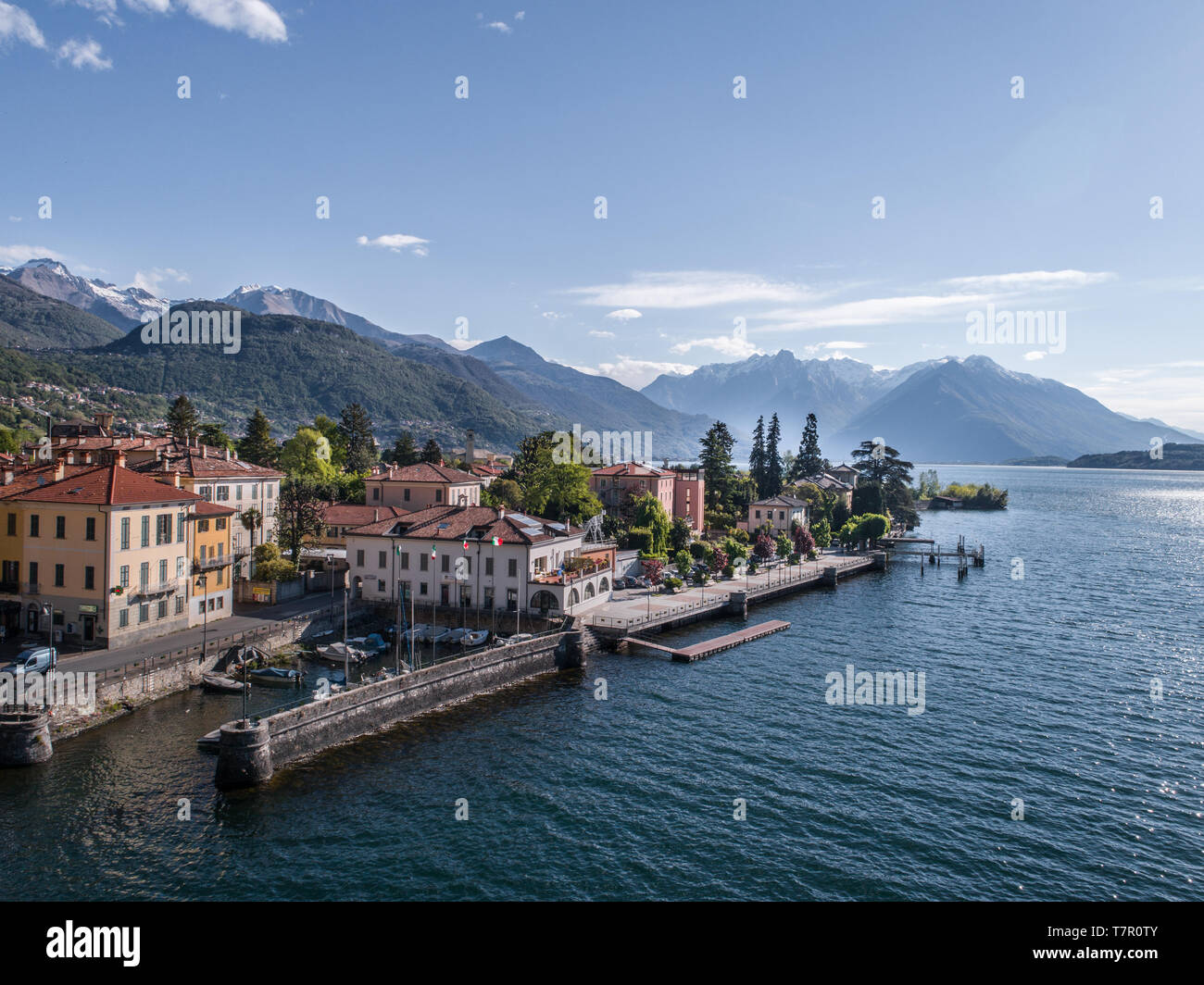 Holidays on lake of Como, typical village Stock Photo - Alamy