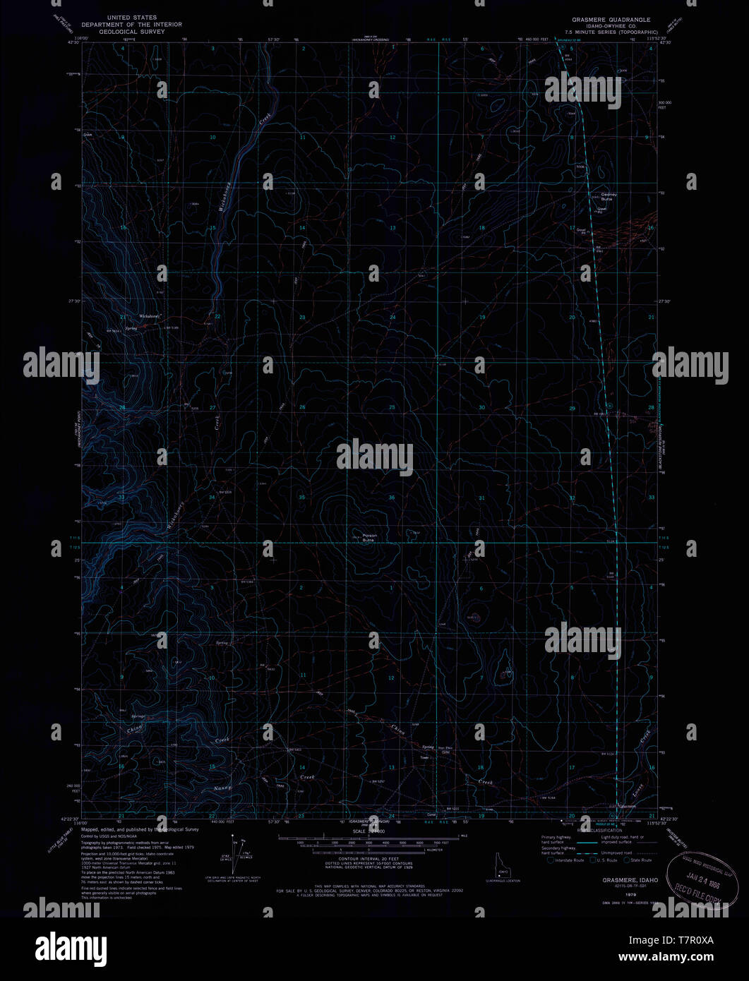 Map of grasmere idaho hi-res stock photography and images - Alamy