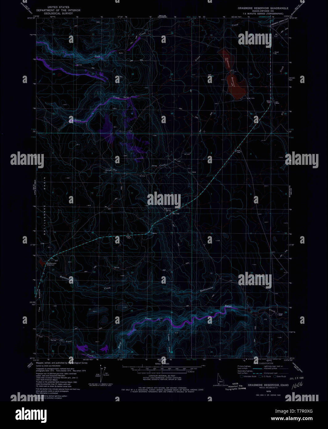 Map of grasmere idaho hi-res stock photography and images - Alamy