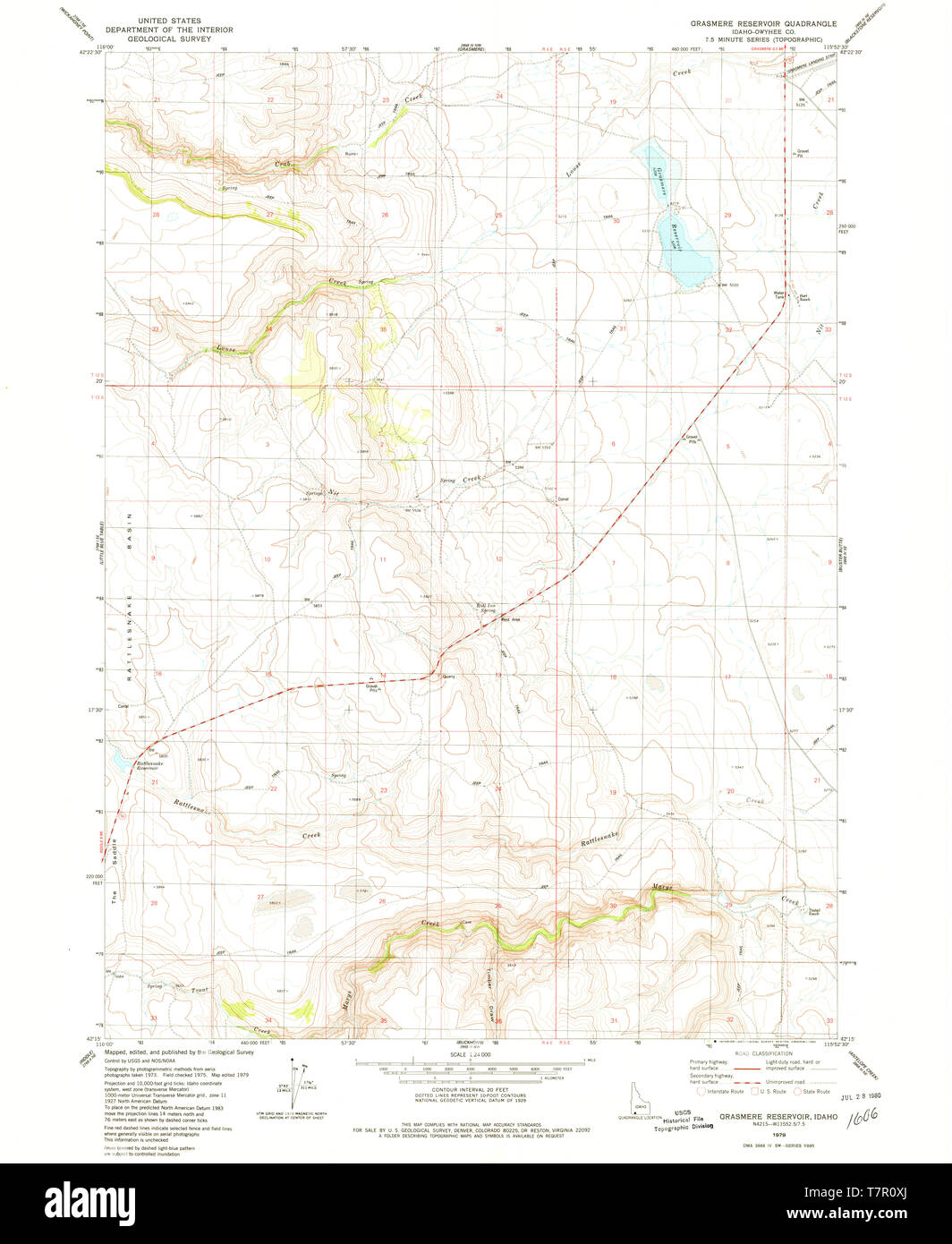 Map of grasmere idaho hi-res stock photography and images - Alamy
