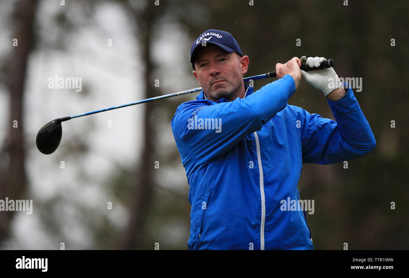 Alan Shearer during the Pro-Am of the Betfred British Masters at ...