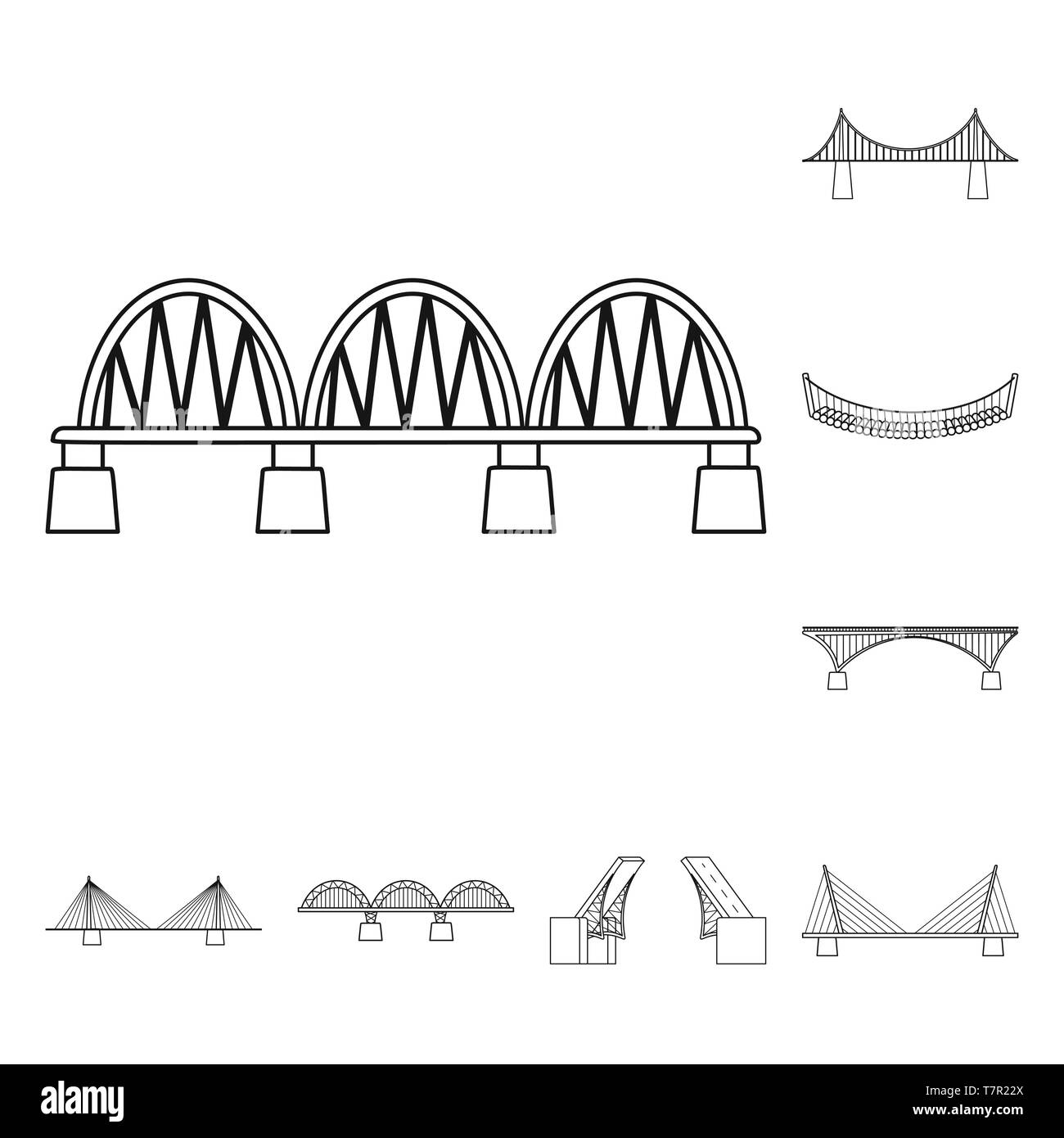 Vector illustration of sight and connection symbol. Collection of sight ...