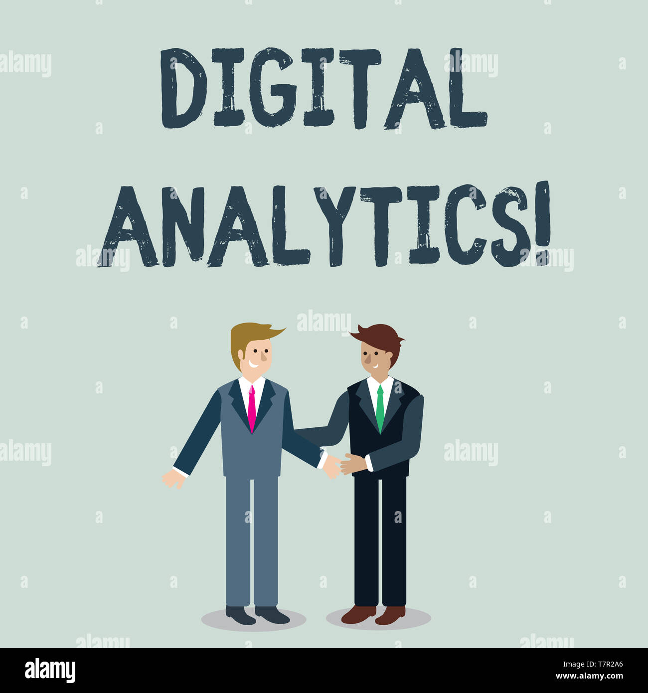 Writing note showing Digital Analytics. Business concept for the ...