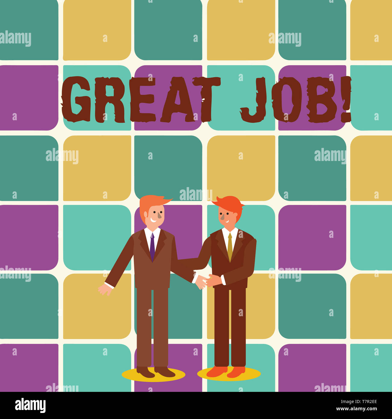 Text sign showing Great Job. Business photo showcasing used praising ...
