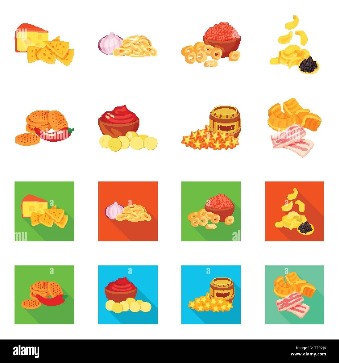 Vector design of taste and seasonin icon. Collection of taste and ...