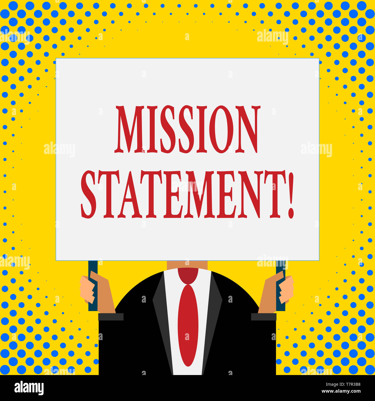 Word writing text Mission Statement. Business photo showcasing formal ...