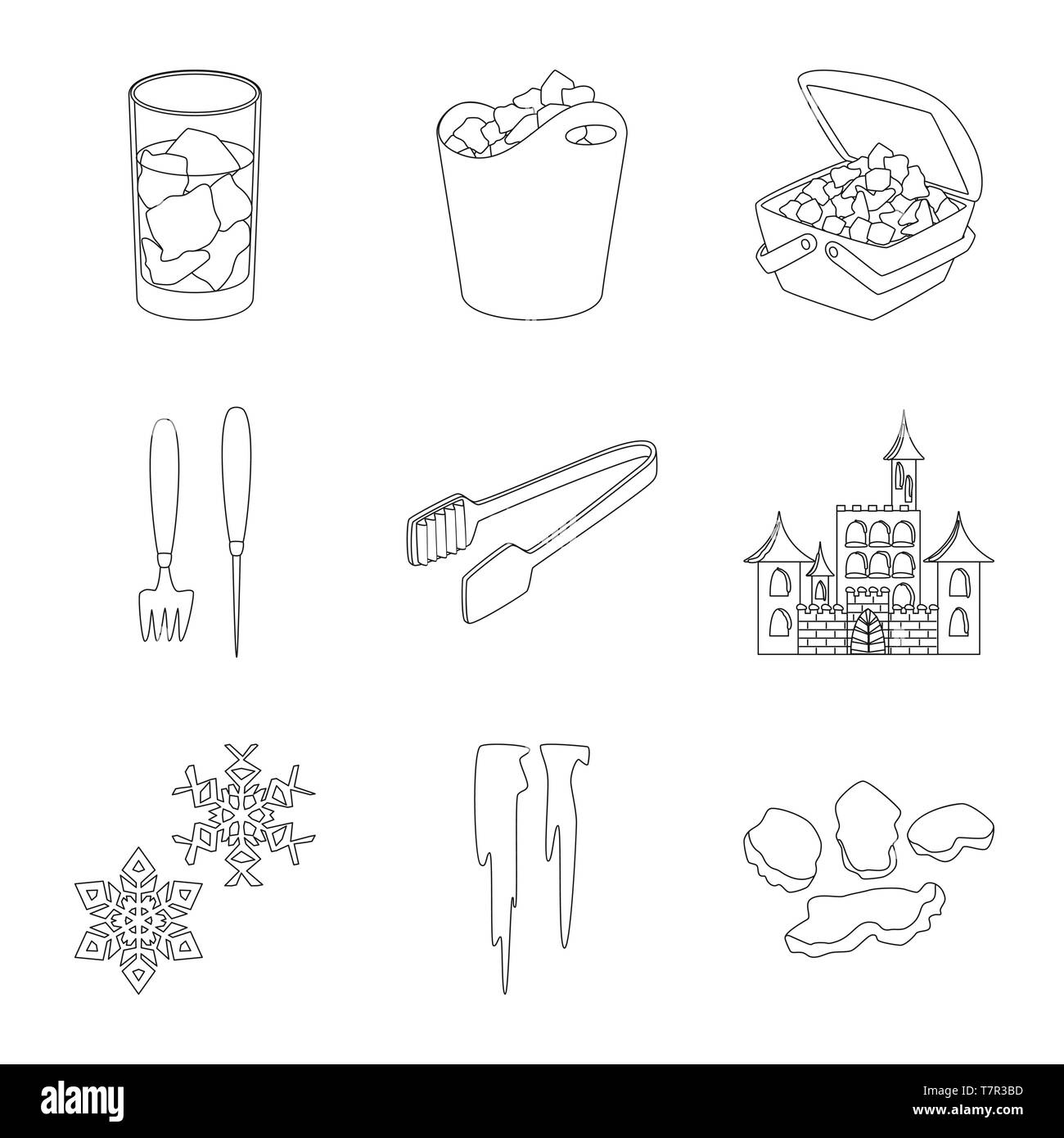 Vector design of clean and wet icon. Set of clean and purity stock ...