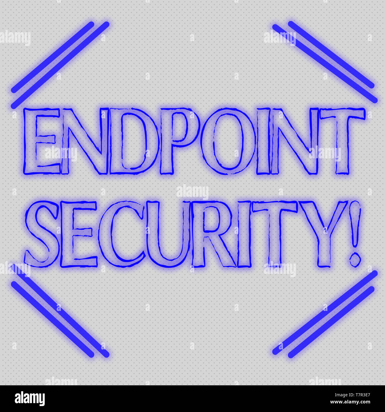 Word writing text Endpoint Security. Business photo showcasing the methodology of protecting the ...