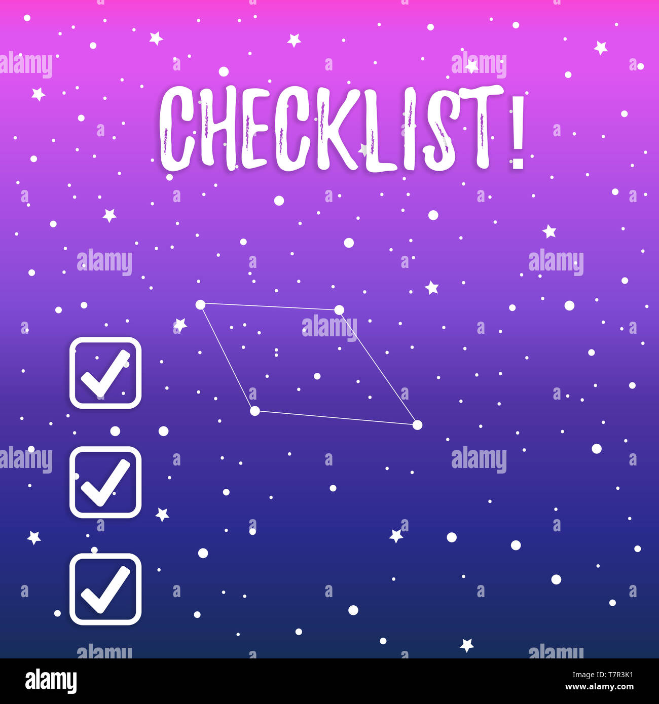 Handwriting text Checklist. Conceptual photo list items required things ...