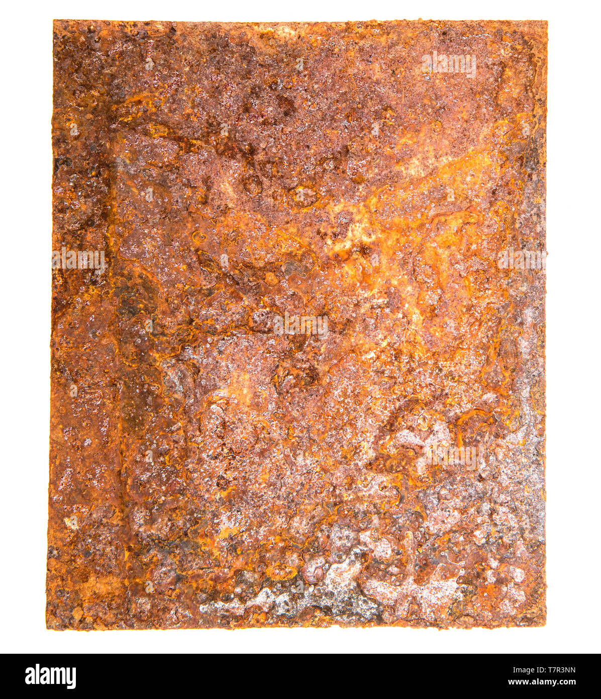 square sheet of iron covered with rust Stock Photo - Alamy