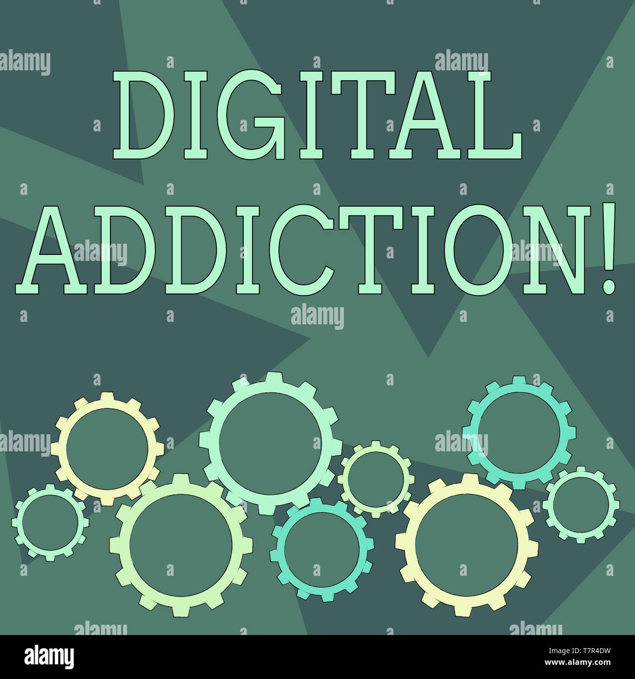 Conceptual hand writing showing Digital Addiction. Concept meaning ...