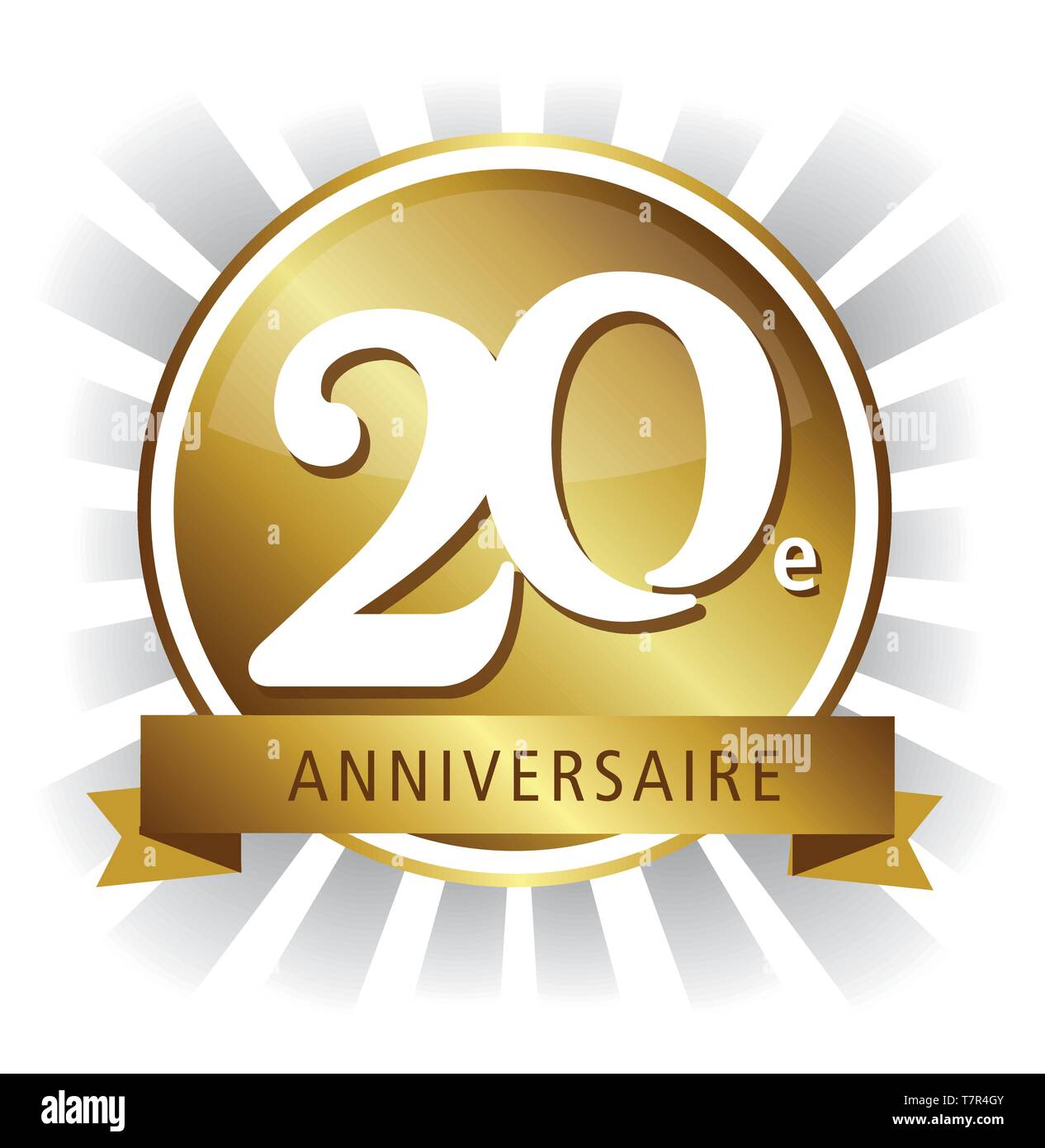 20th birthday vector vectors hi-res stock photography and images - Alamy