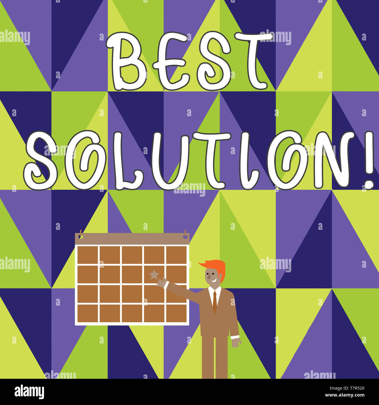 Writing note showing Best Solution. Business concept for Alternative or ...