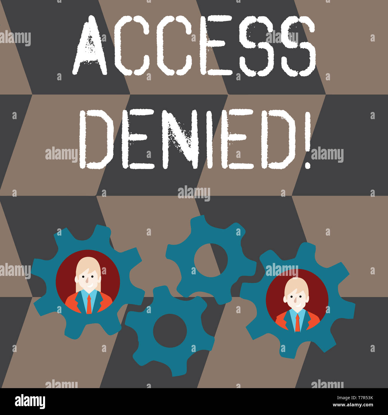 Handwriting text Access Denied. Conceptual photo error message shown ...