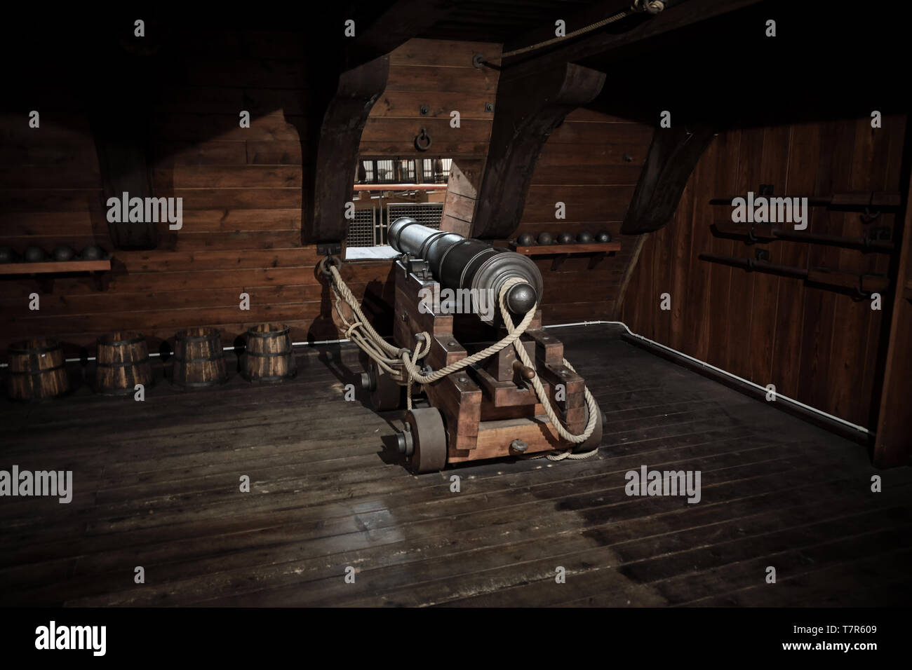 interior view of Cannons At The Deck and Cannon Balls plus windows on ...