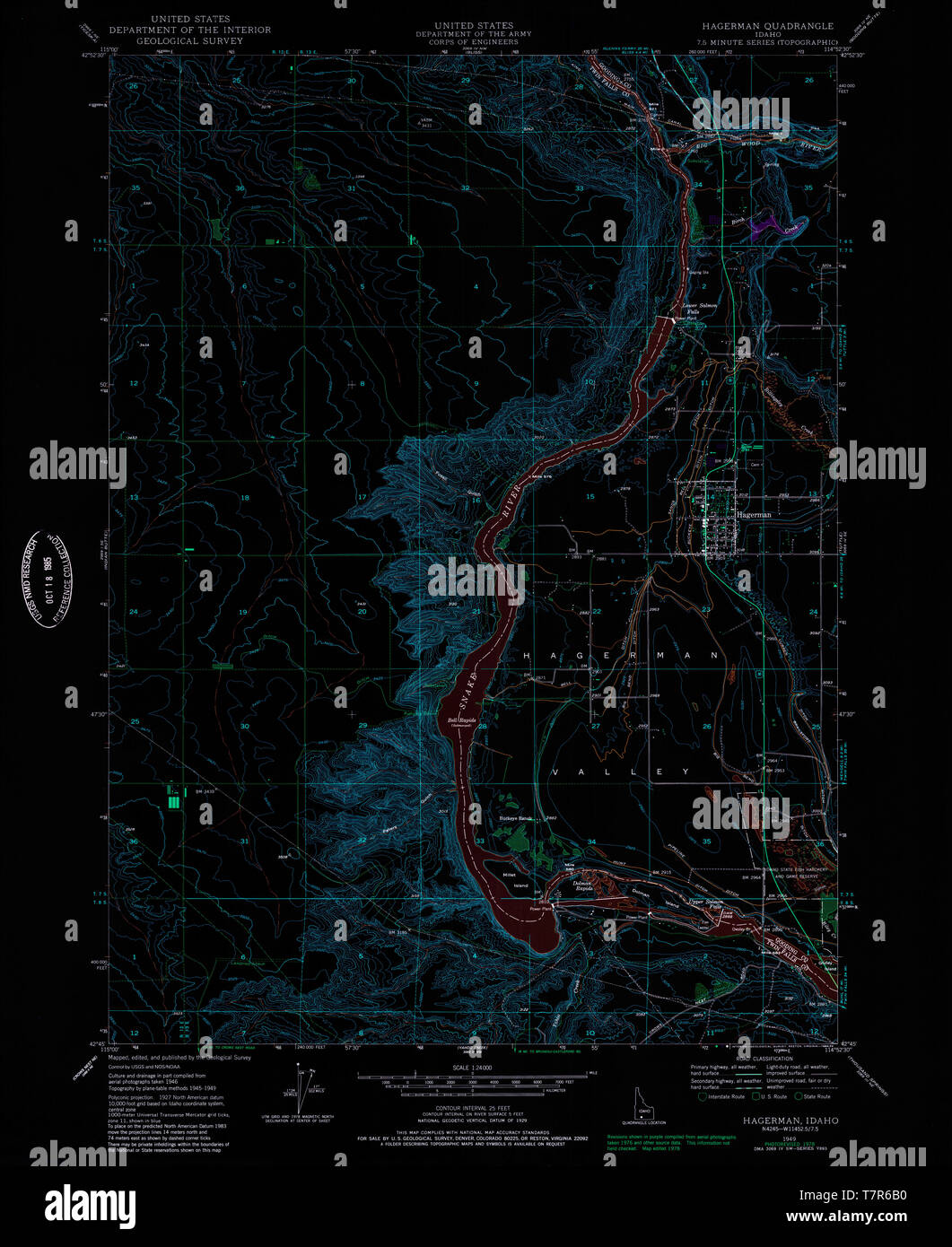 Hagerman map hi-res stock photography and images - Alamy