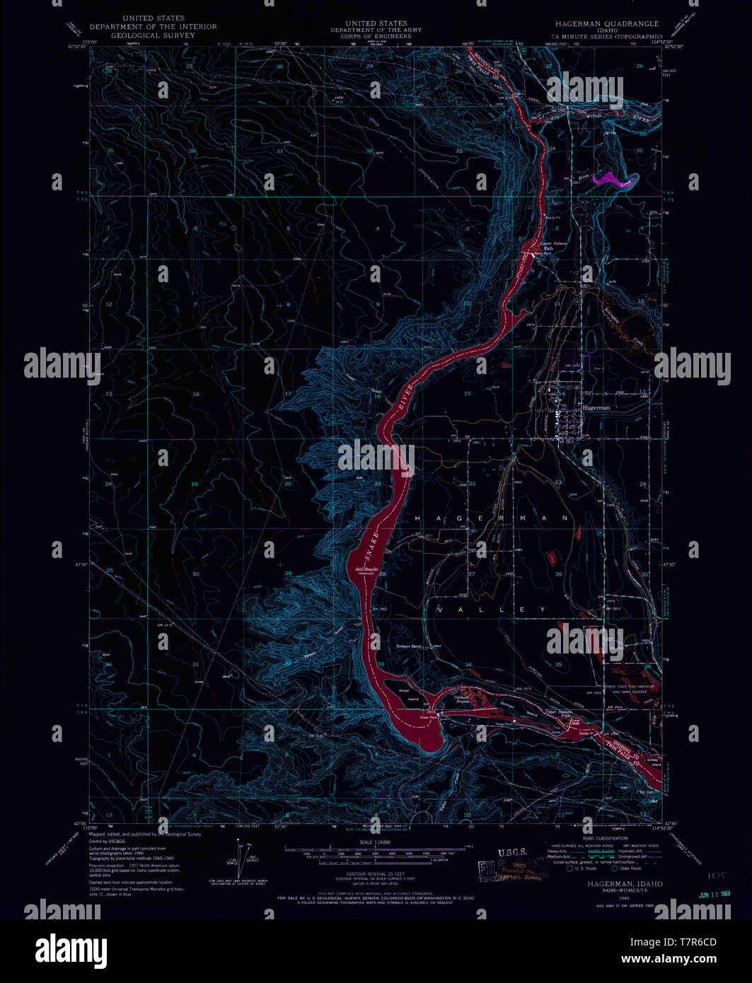 Hagerman map hi-res stock photography and images - Alamy