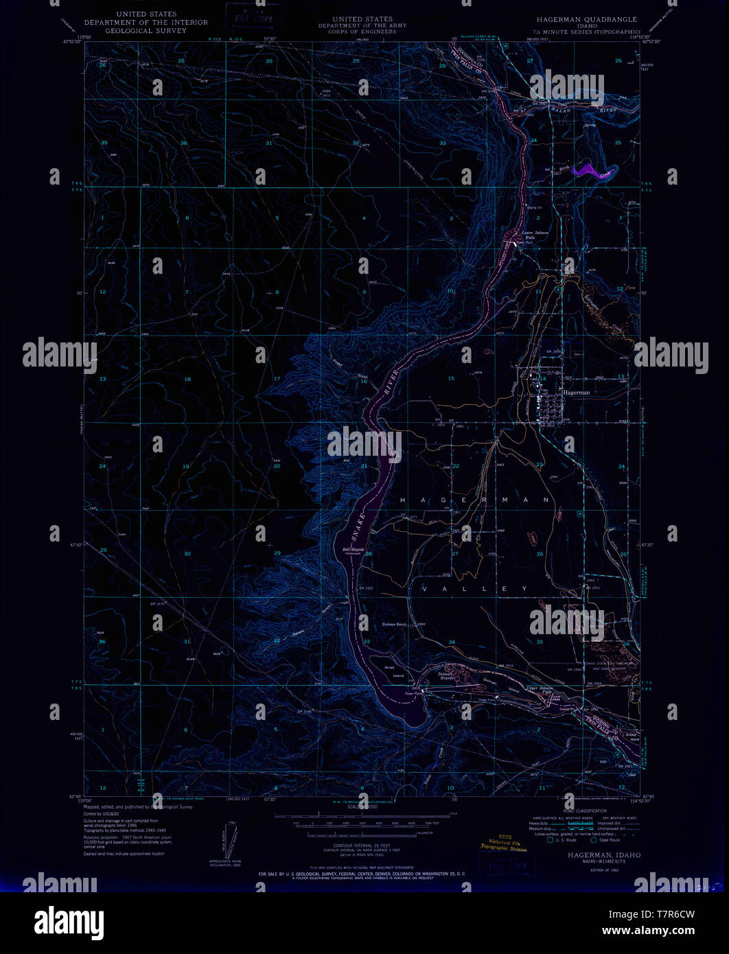 Hagerman map hi-res stock photography and images - Alamy