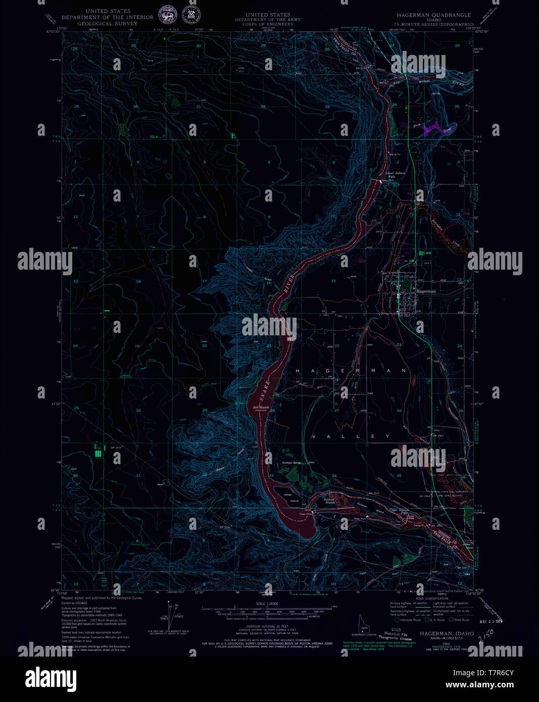 Hagerman map hi-res stock photography and images - Alamy