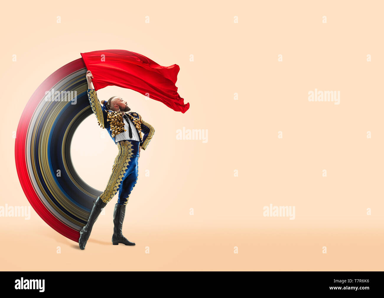 Bullfighter blue costume hi-res stock photography and images - Alamy