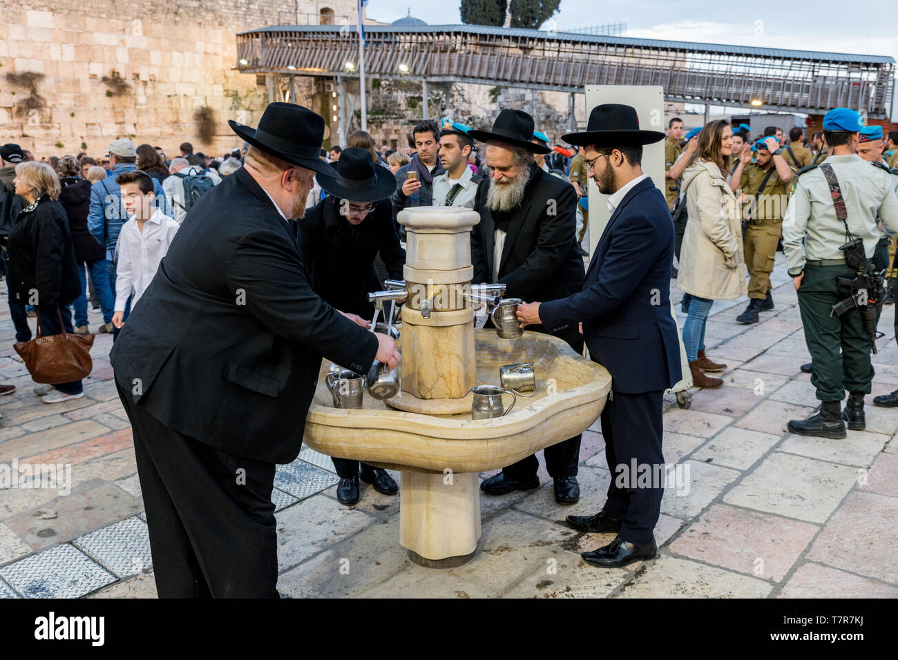 Ritual hand washing jews hi-res stock photography and images - Alamy