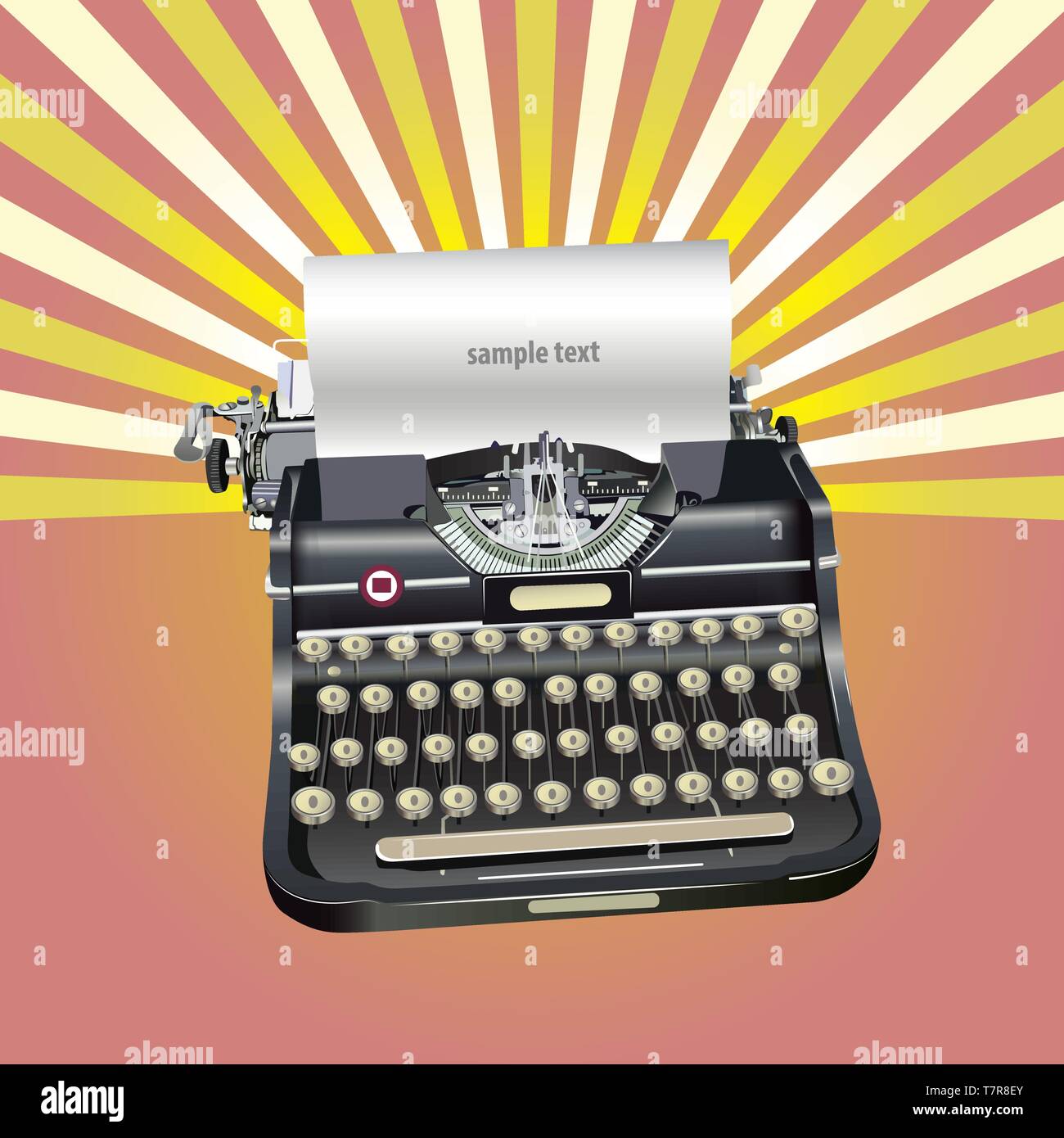 Retro style poster design Stock Vector Images - Alamy