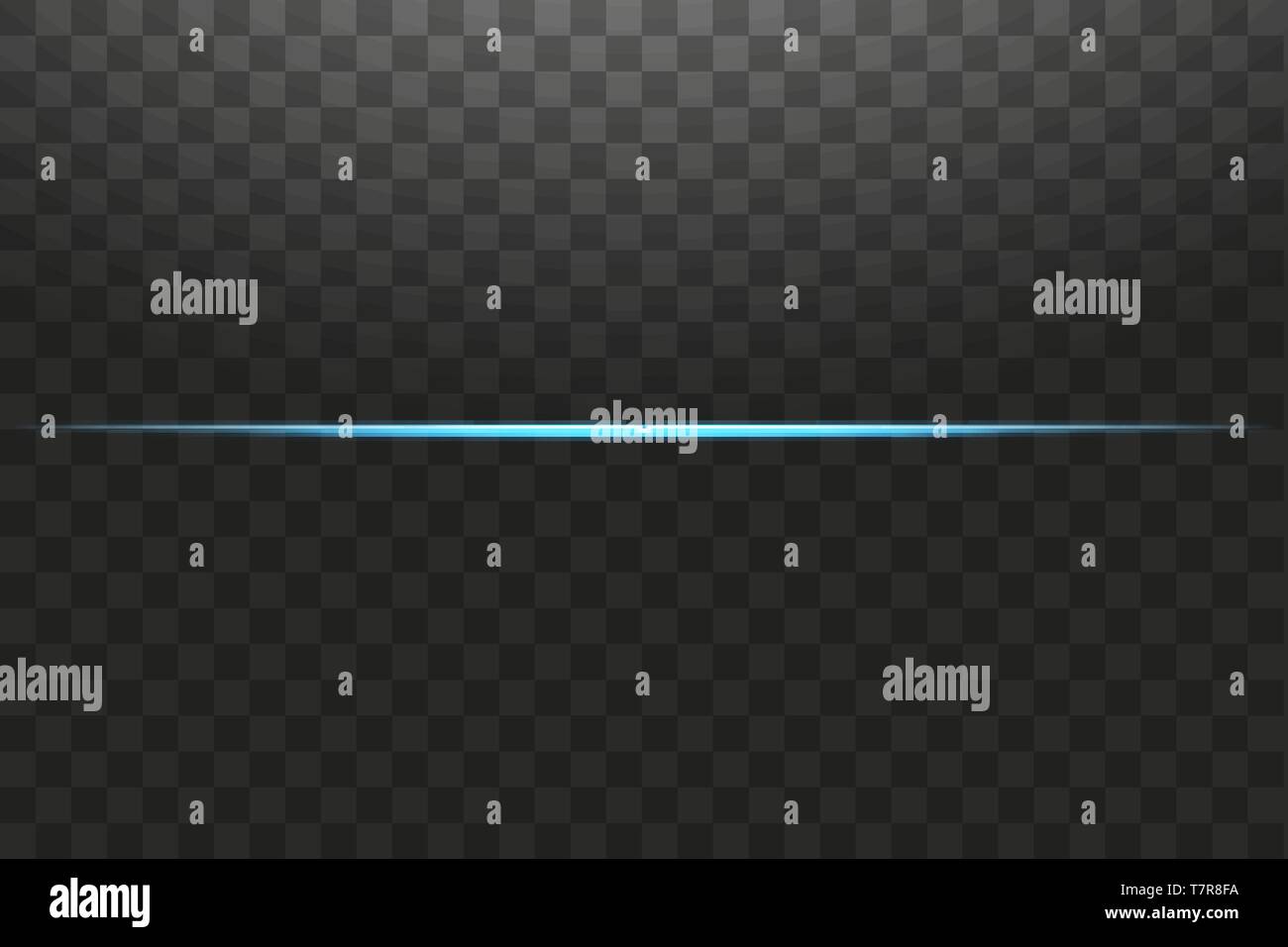 Abstract blue lights lines on transparent background vector ...
