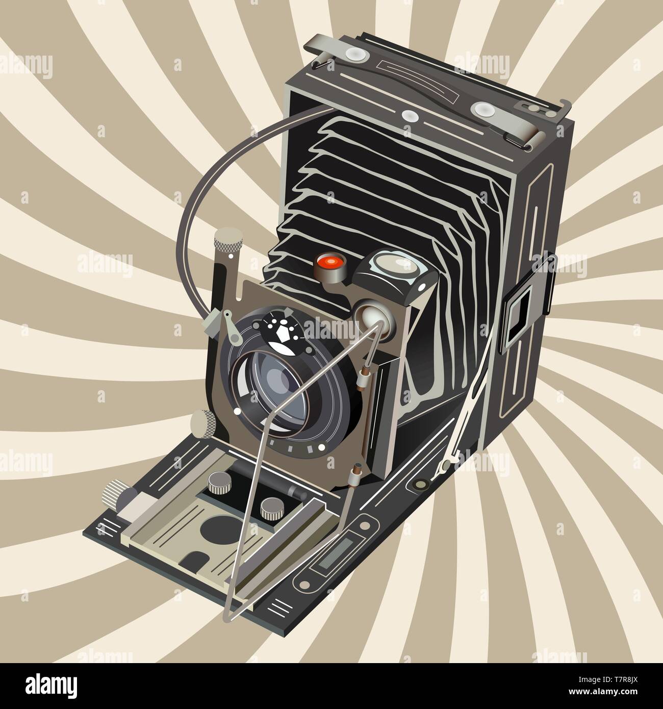 Retro style poster design Stock Vector Images - Alamy