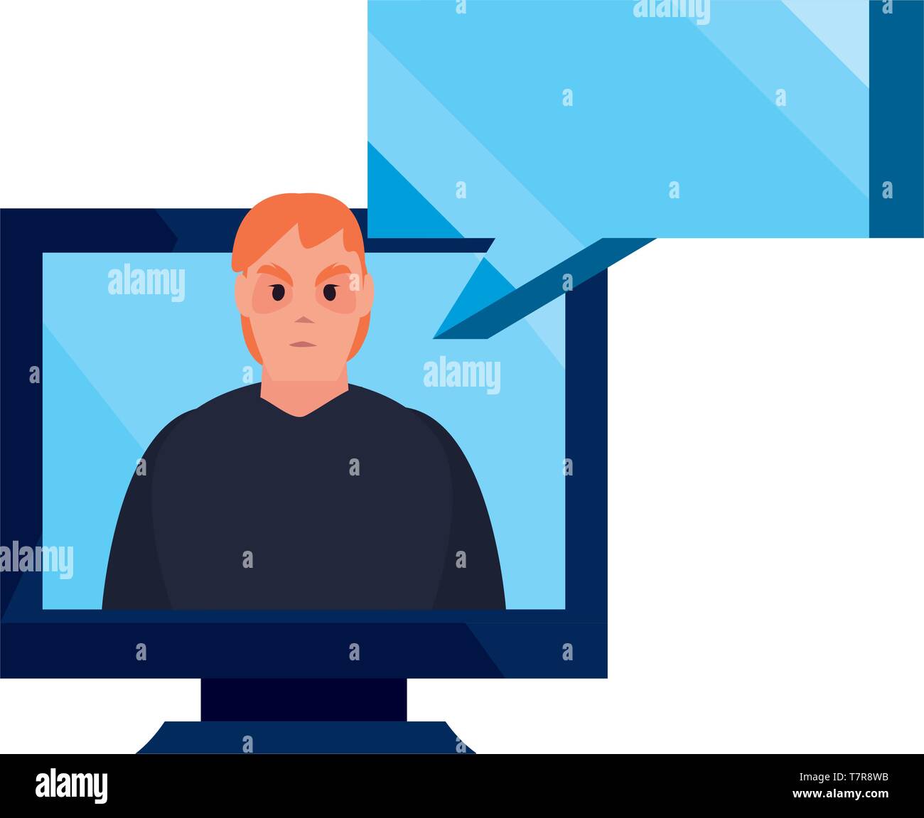 hacker talk computer message cybersecurity data protection vector ...