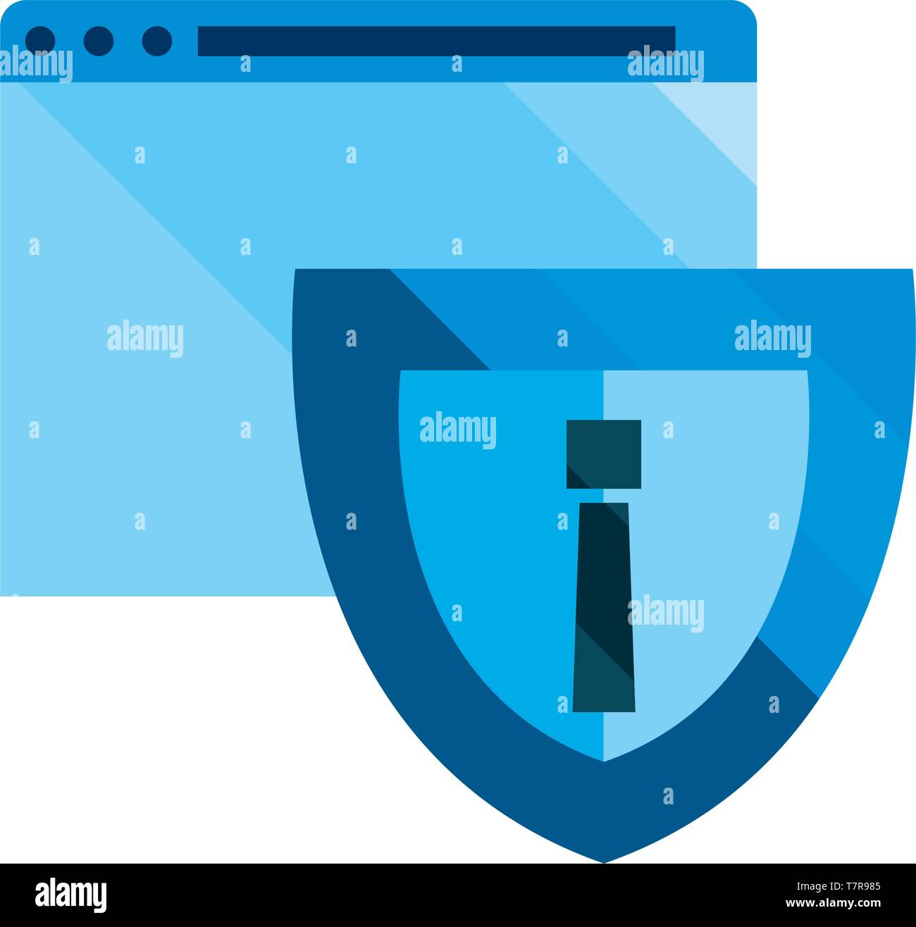 website shield protection cybersecurity data vector illustration Stock Vector Image & Art - Alamy
