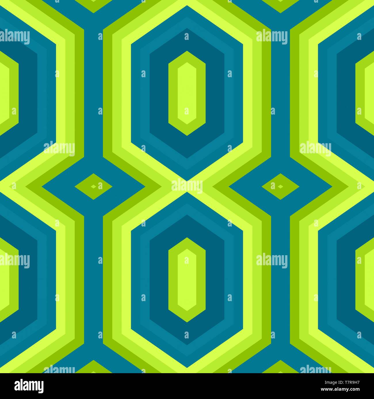 Hexagon Pattern Wallpaper Yellow