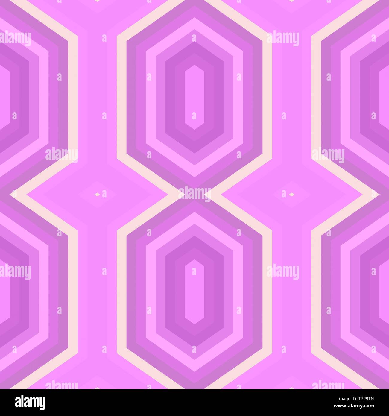 simple modern seamless geometric hexagon style. violet, pastel pink and ...