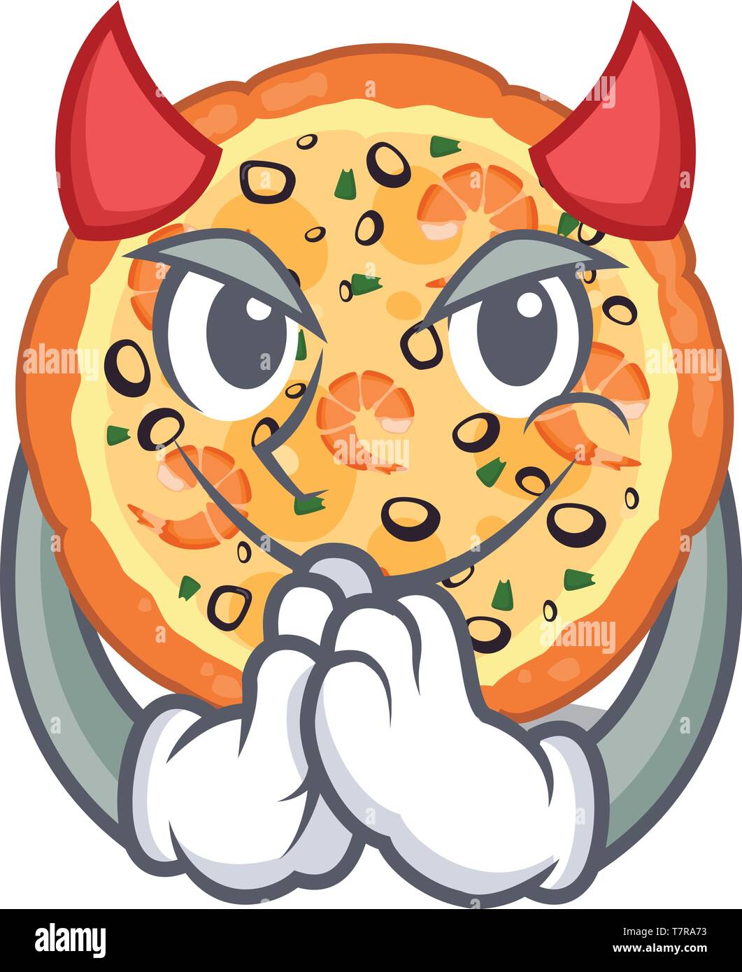 Sea devil dish Stock Vector Images - Alamy