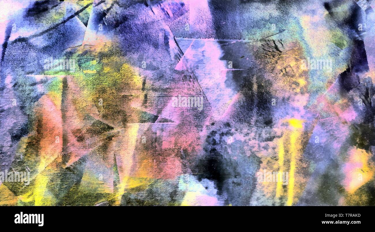 Colorful Abstract Painting. Modern Art Stock Photo - Alamy