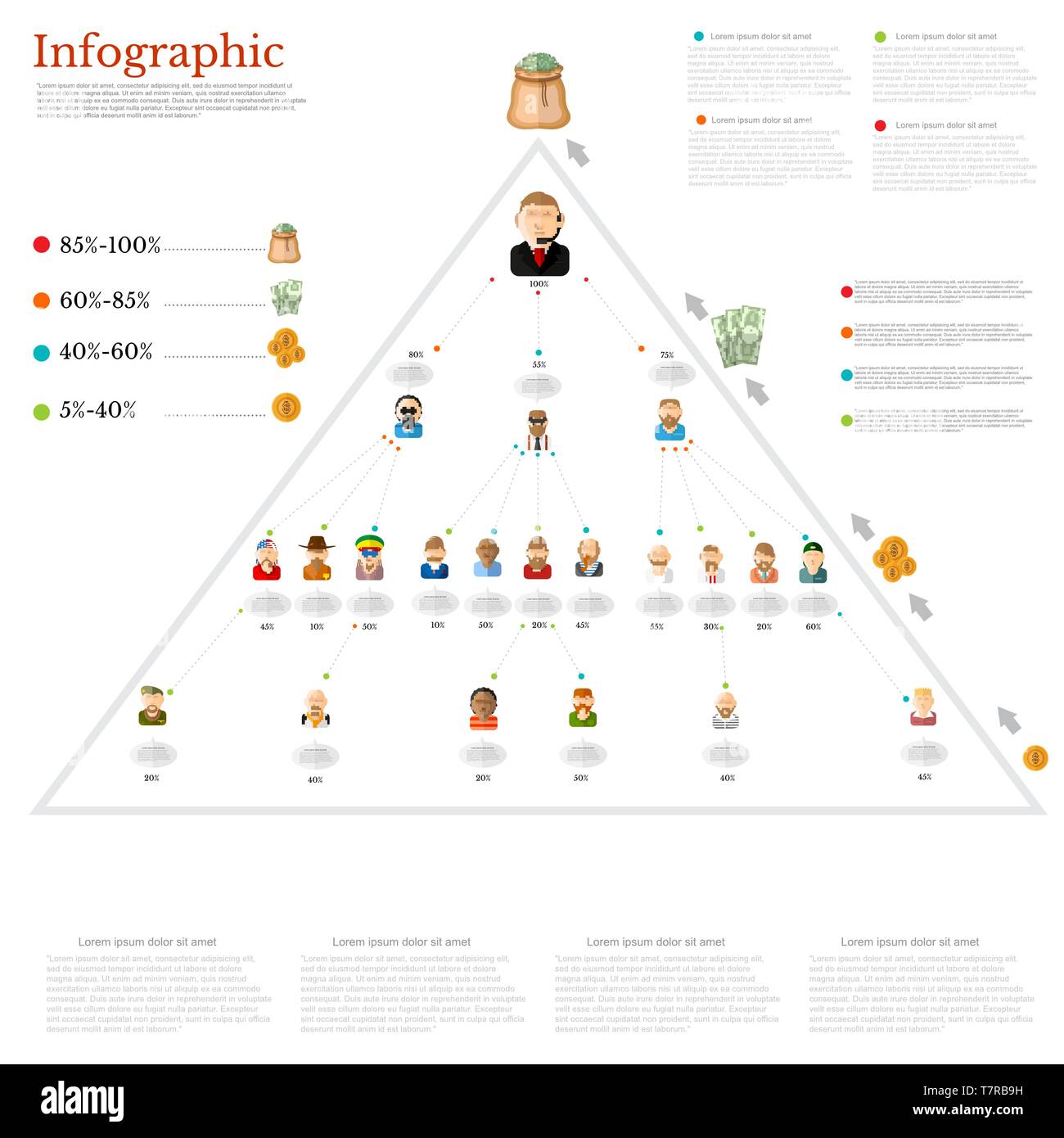 leader man and groups of people.multilevel marketing mlm business ...