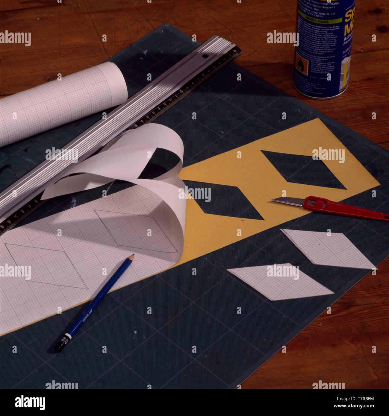 Pattern for cutting out simple stencils Stock Photo - Alamy