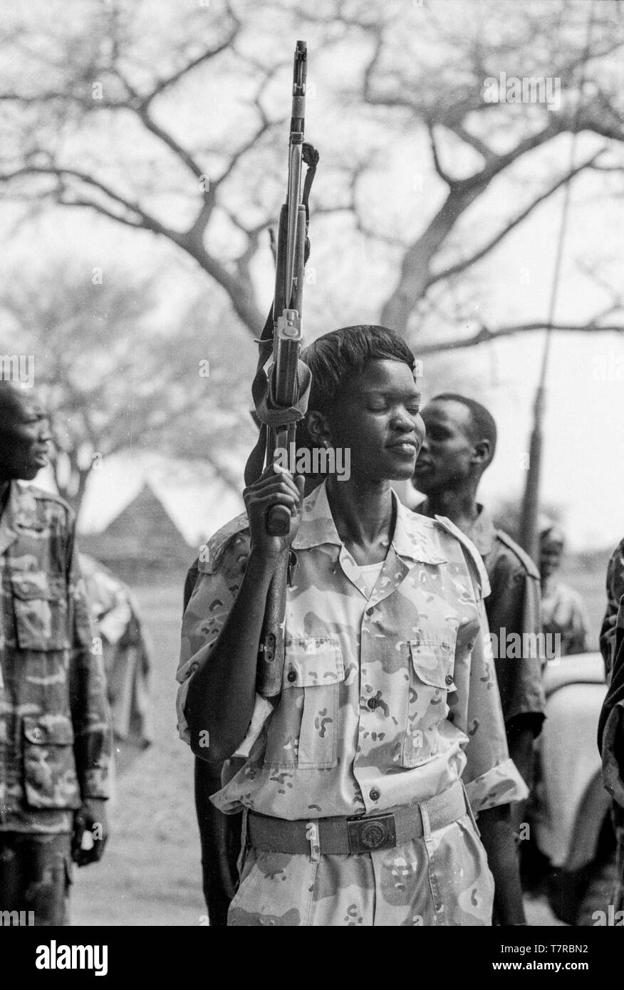 In a small town of Malual kon in south Sudan, the SPLA (Sudanese People ...