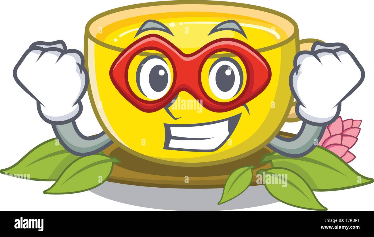 Super hero tea turmeric in the cartoon glasses Stock Vector Image & Art ...